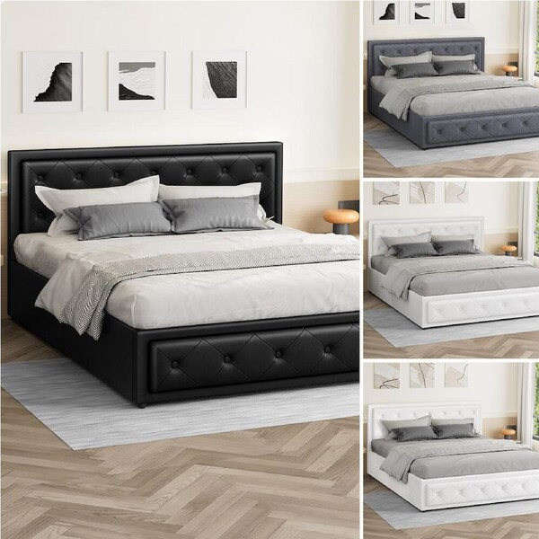 ALFORDSON Bed Frame Queen Double King Single Full Size Gas Lift Storage ...