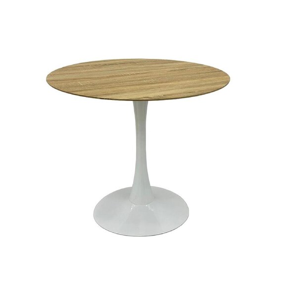 FORET Modern Round Dining Table Tulip Coffee table 80cm Metal Legs ...