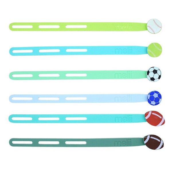 Melii Luxe Silicone Wrap Bands - Sports Balls Sports Balls | Woolworths