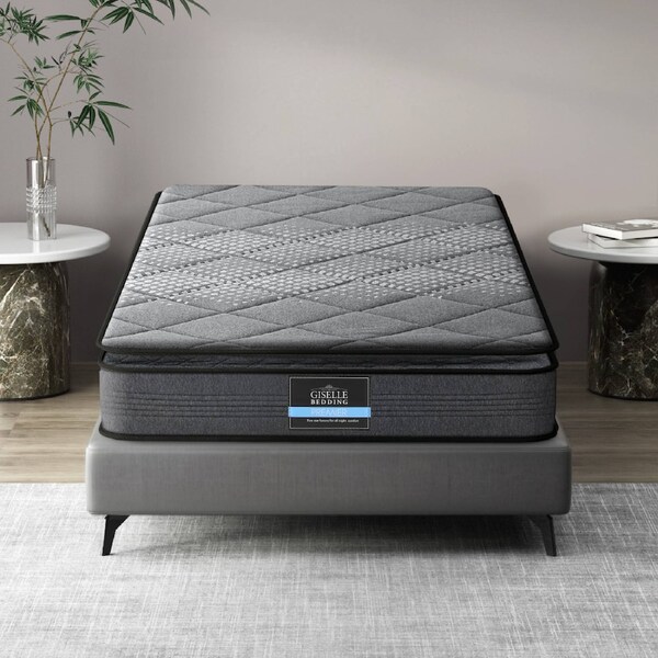 Giselle Mattress Euro Top Memory Foam Bed Queen Double King Single 18cm ...
