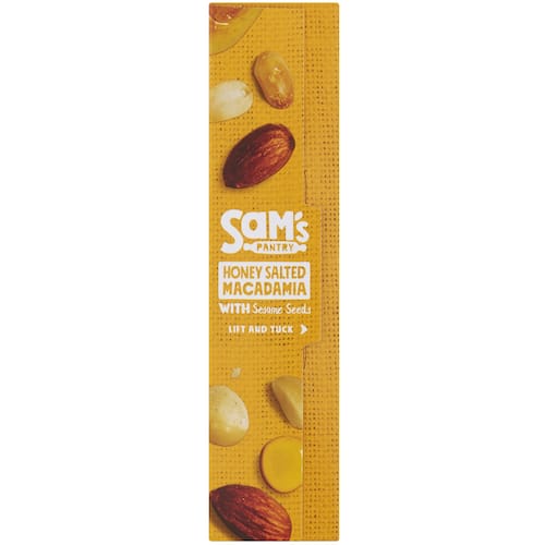 Sam's Pantry Honey Salted Macadamia Nut Bar 5 Pack | bunch