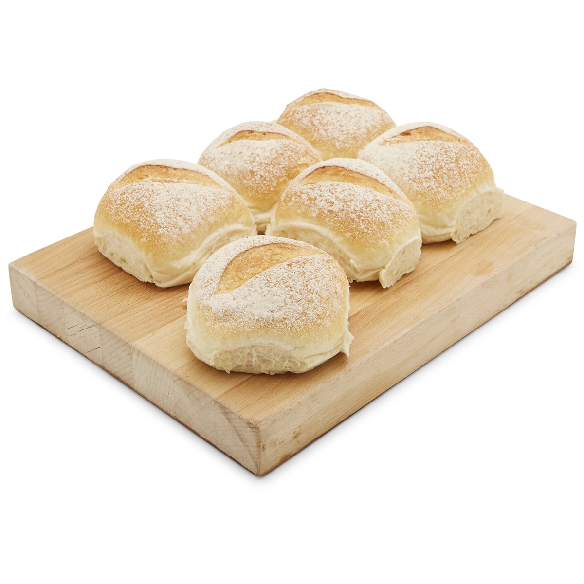 Woolworths White Hi Fibre Low Gi Lunch Rolls 6 Pack | bunch
