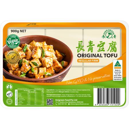Get Evergreen Original Tofu Regular Firm 900g delivered to your ...