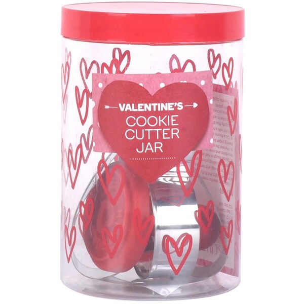 Valentine's Day Cookie Cutter Jar Each | Woolworths