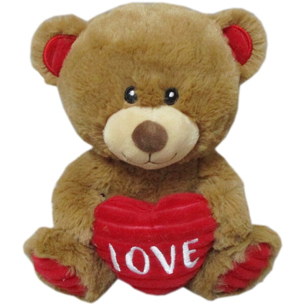 Valentine's Day Bear With Heart 20cm Each | Woolworths