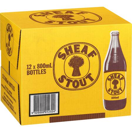 Get Sheaf Stout Bottles 750ml x 12 Pack delivered to your doorsteps in ...