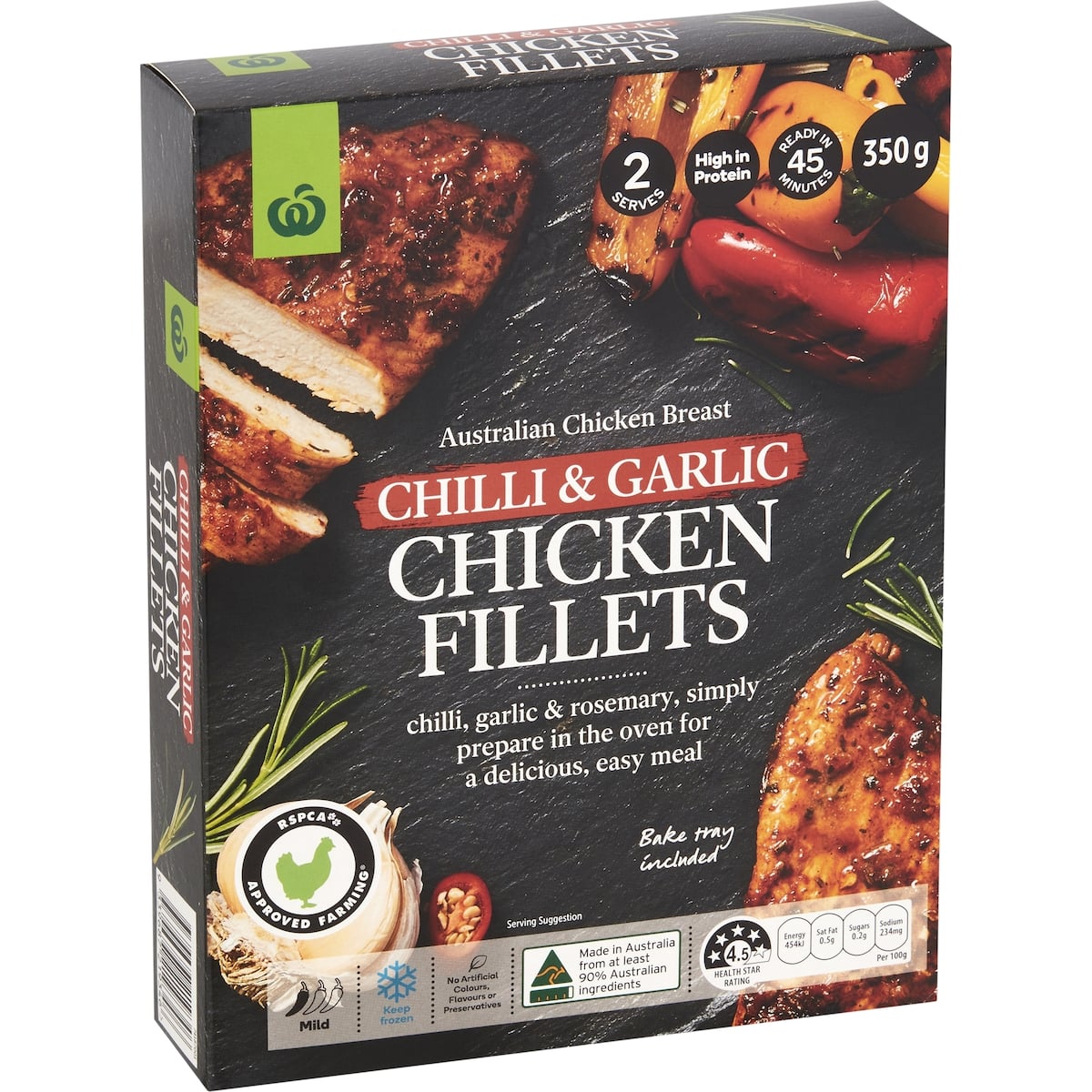 Woolworths Chicken Breast Fillets Chilli & Garlic 350g | bunch