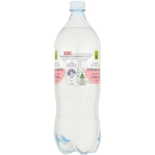 Woolworths Lightly Sparkling Berry Infusions Spring Water 1.25l | bunch