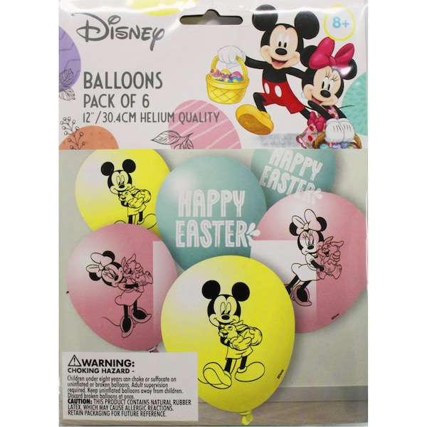 Disney Happy Easter Balloons 6 Pack | Woolworths
