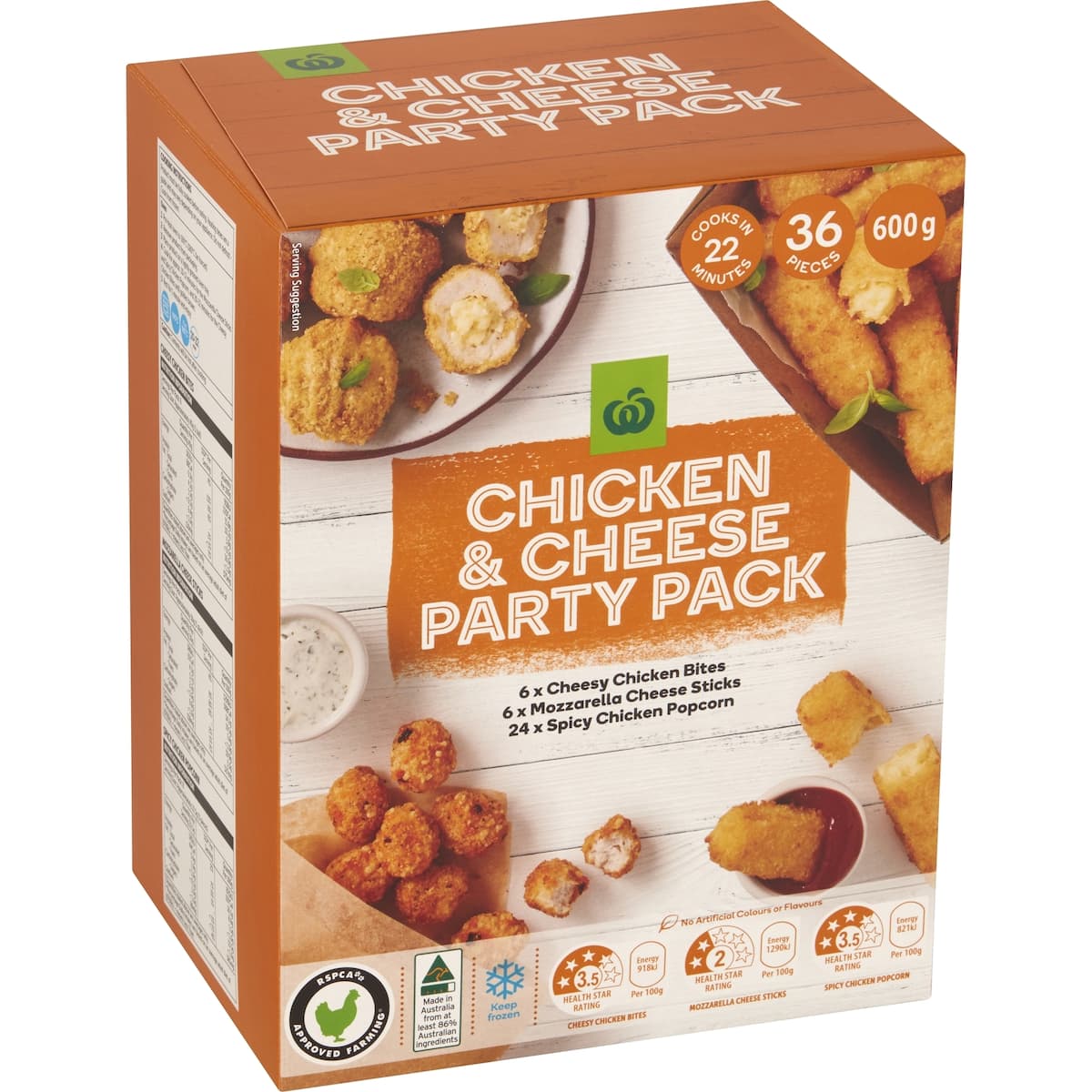 Woolworths Chicken and Cheese Party Pack 36 Pack | bunch