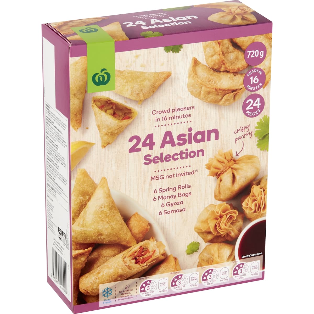 Woolworths Frozen Asian Selection 24 pack | bunch