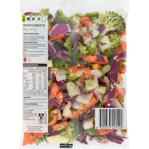 Woolworths Cook Stir-Fry Traditional Vegetables 400g | bunch
