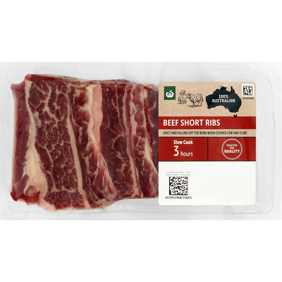 Woolworths Beef Short Ribs 800g - 1.5kg | bunch