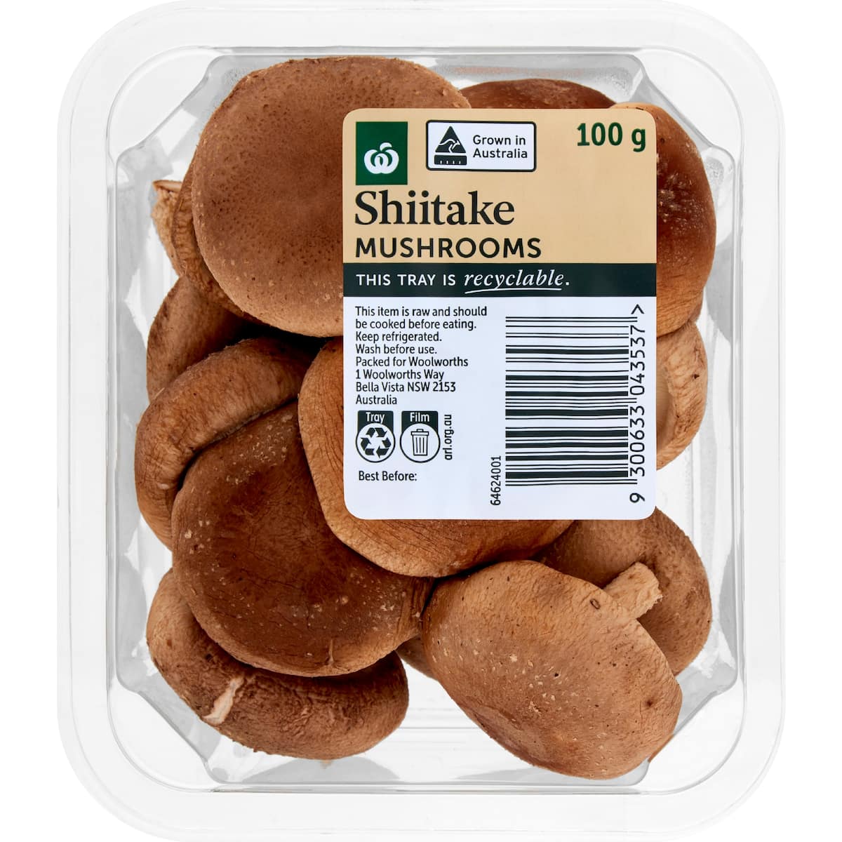 Woolworths Mushrooms Shiitake Punnet 100g | bunch