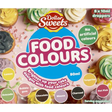 Get Dollar Sweets Non Artificial Food Colours 8 Pack delivered to your ...