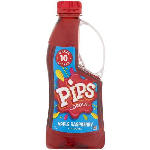 Pips Apple Raspberry Flavoured Cordial 1l | bunch