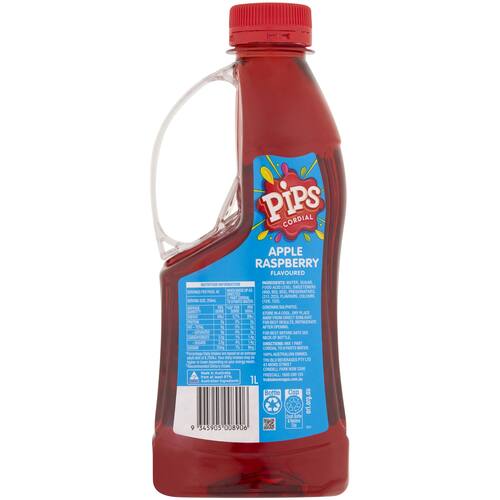 Pips Apple Raspberry Flavoured Cordial 1l | bunch