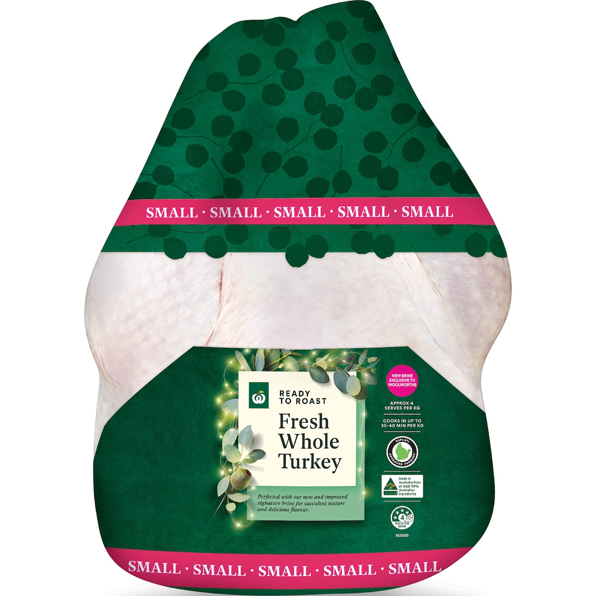 Woolworths Fresh Turkey No. 30-39 Min. 3.7kg | bunch
