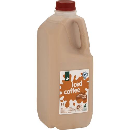 Woolworths Iced Coffee Flavoured Milk 2l | bunch