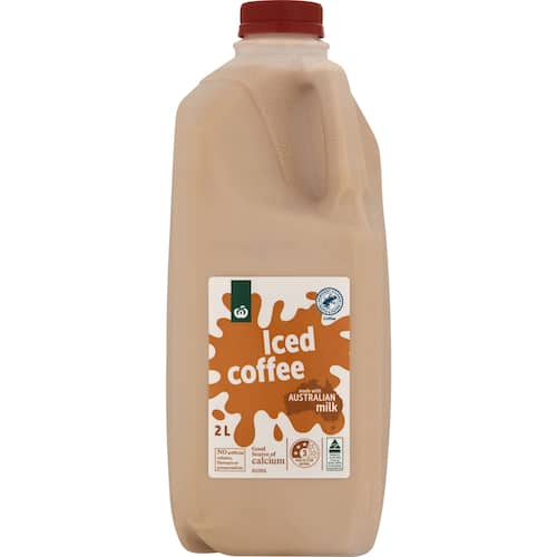 Woolworths Iced Coffee Flavoured Milk 2l | bunch