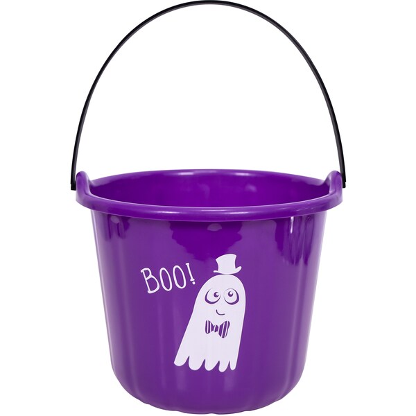 Halloween Pail Boo Purple Each | Woolworths