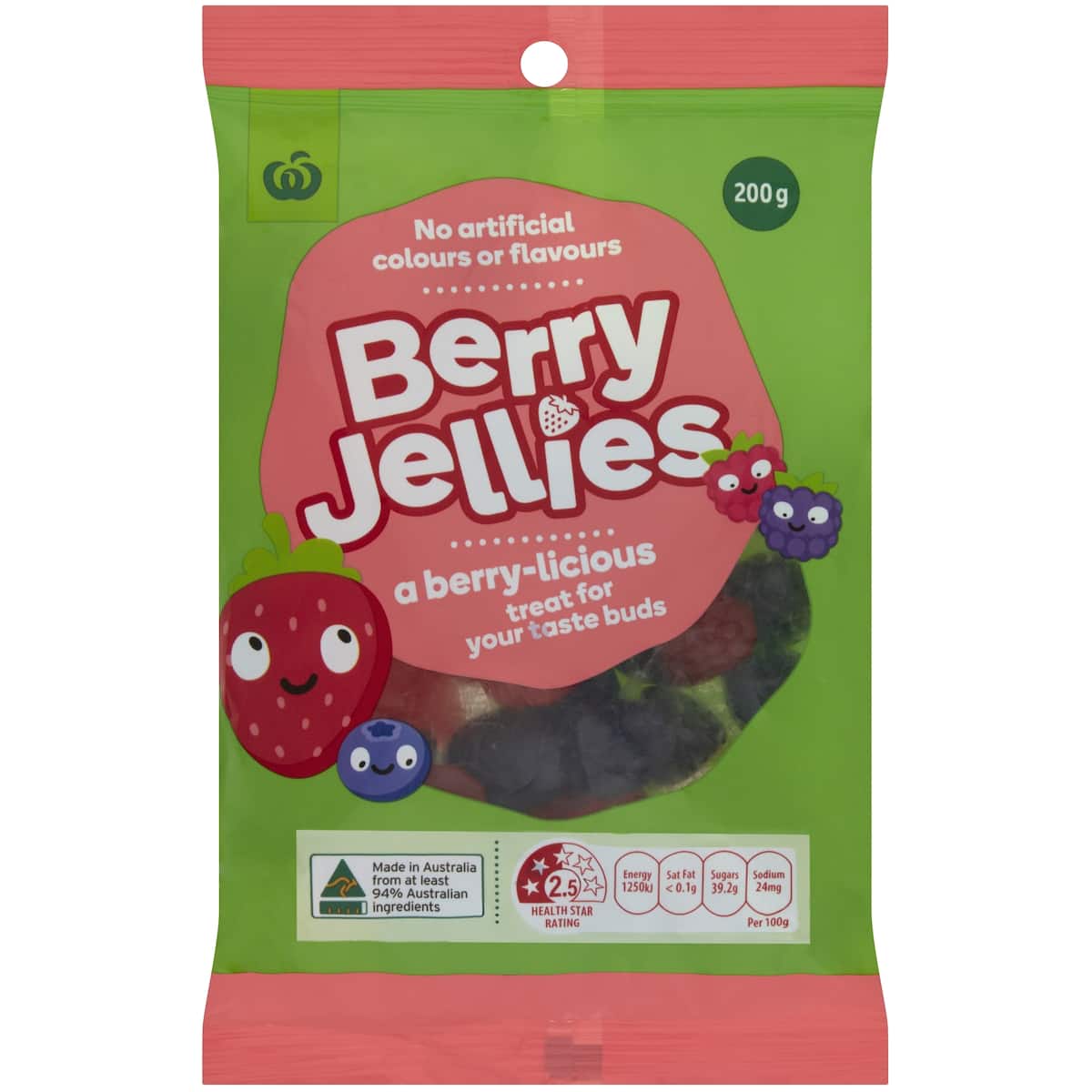 Woolworths Berry Jellies 200g | bunch