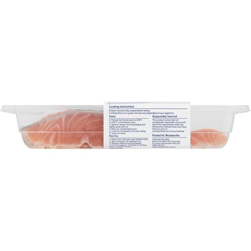 Woolworths Salmon Portions Skin On 2pack | bunch