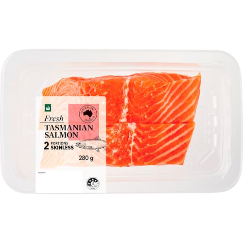 Woolworths Salmon Portions Skin Off 280g | bunch
