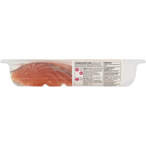 Woolworths Salmon Portions Skin On 460g | bunch