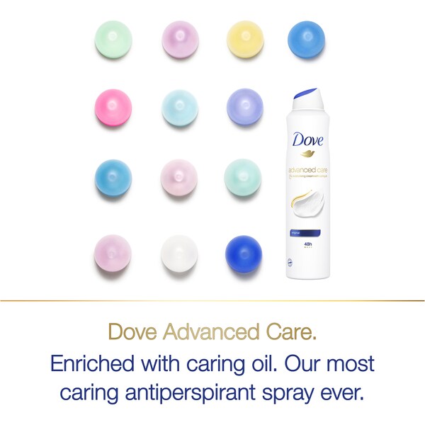 Dove Advanced Care Apple & White Tea Antiperspirant Aerosol 220ml ...