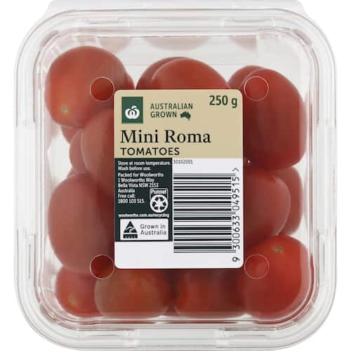 Mini-Roma Tomato 250g Punnet | bunch