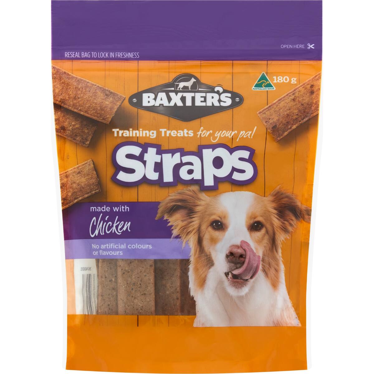 Baxter's Chicken Straps Adult Dog Treat 180g | bunch