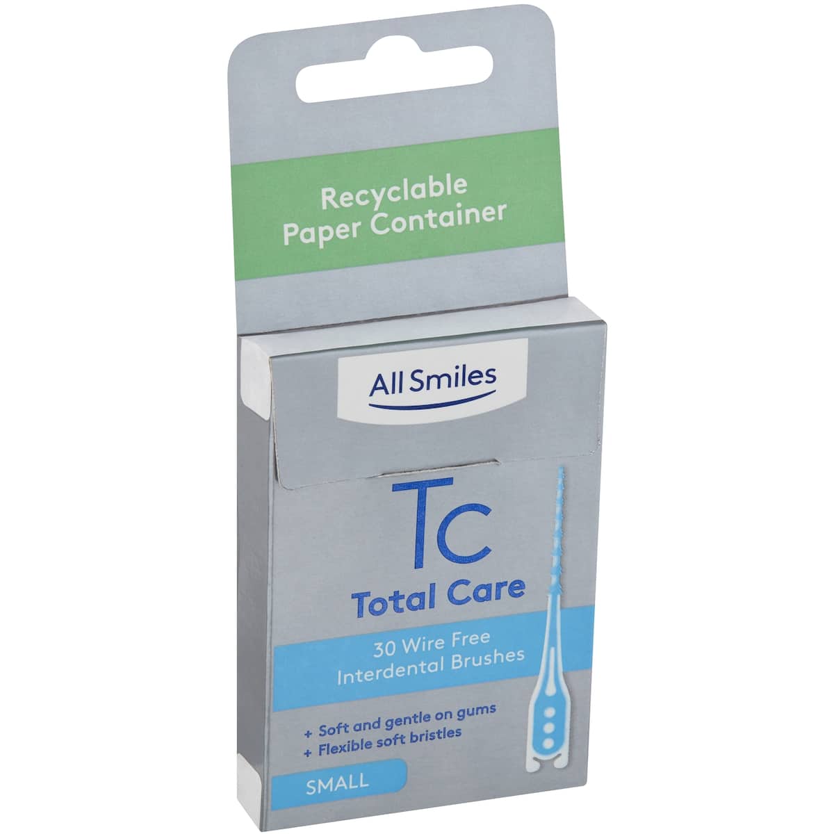 All Smiles Total Care Wire Free Interdental Brushes Small 30 Pack | bunch
