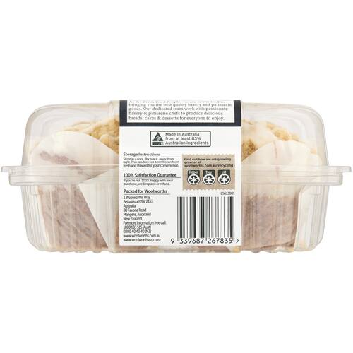 Woolworths Lemon Poppyseed Muffins 4 pack | bunch