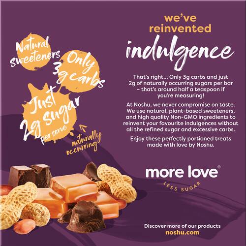 Noshu Low Carb Peanut & Caramel Nougat Indulgence Bars 5 pack | bunch