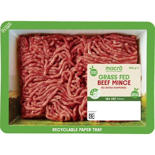 Macro Grass Fed Australian Beef Mince 500g | bunch