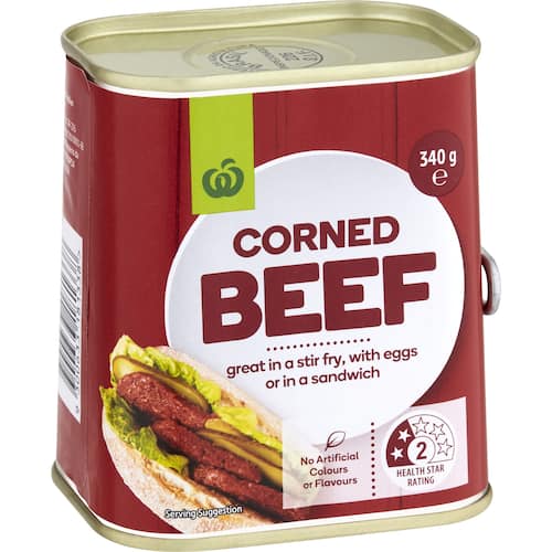 Woolworths Beef Corned 340g | bunch