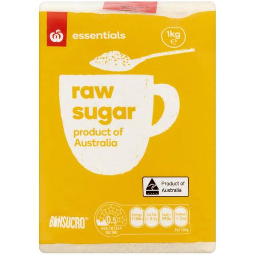 Essentials Raw Sugar 1kg | bunch
