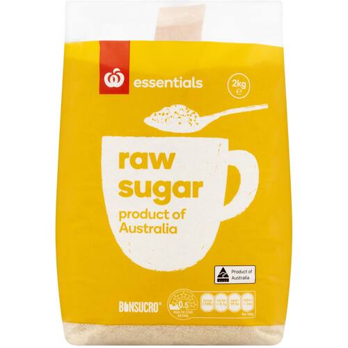 Essentials Raw Sugar 2kg | bunch