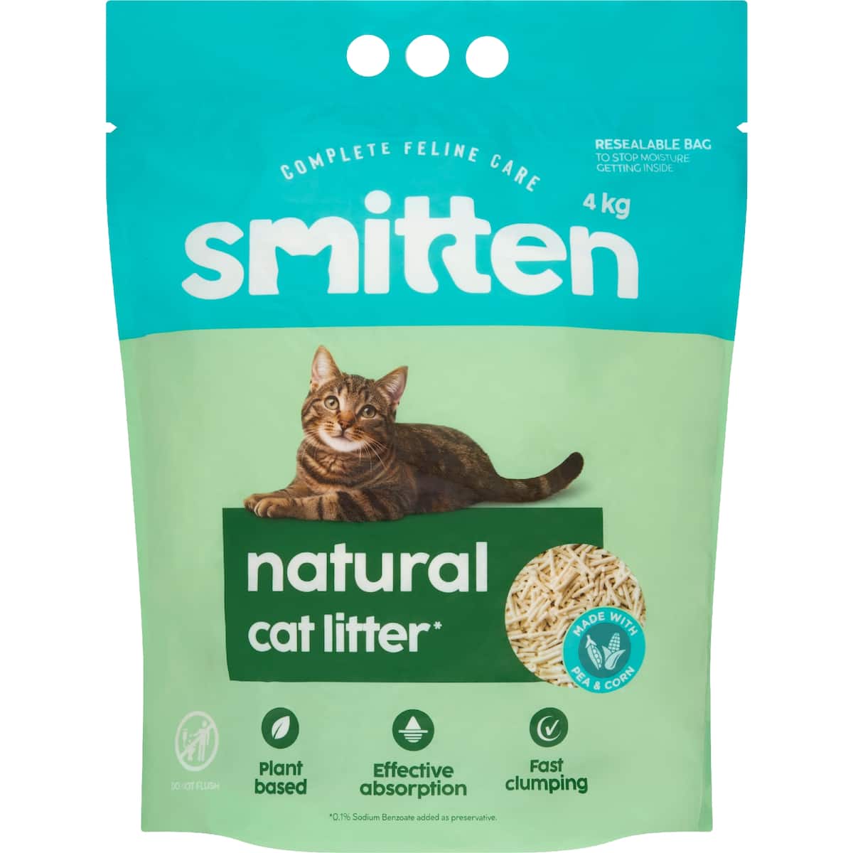 Smitten Natural Cat Litter 4kg | bunch