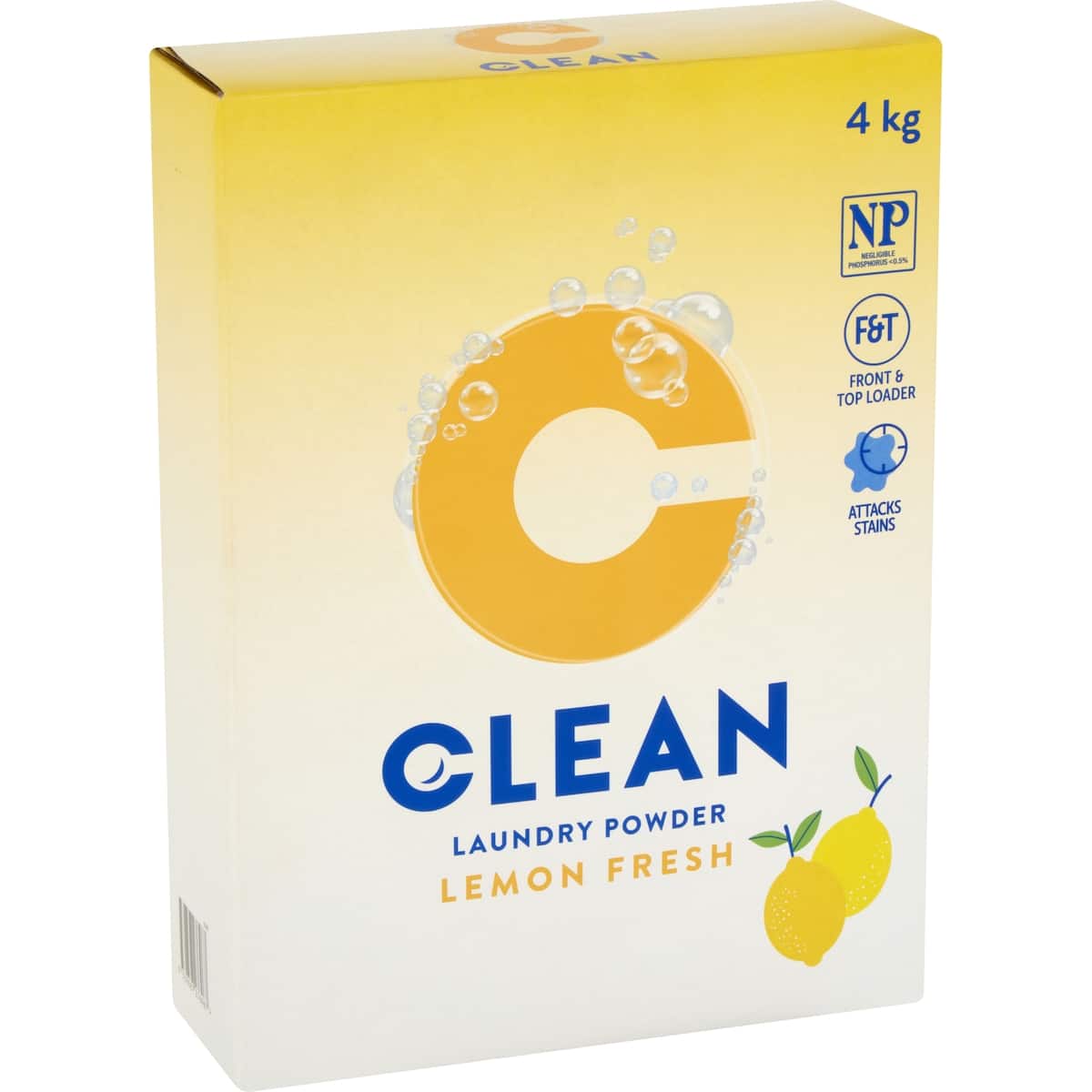 Clean Laundry Powder Lemon Fresh 4kg | bunch