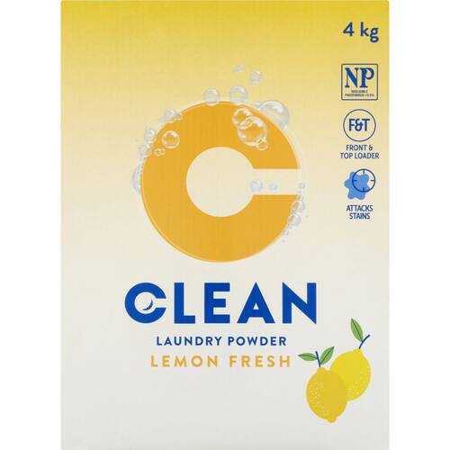 Clean Laundry Powder Lemon Fresh 4kg | bunch