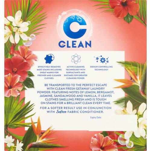 Clean Laundry Powder Fresh Getaway 2kg | bunch
