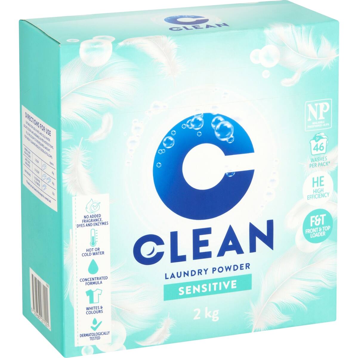 Clean Laundry Powder Sensitive 2kg | bunch
