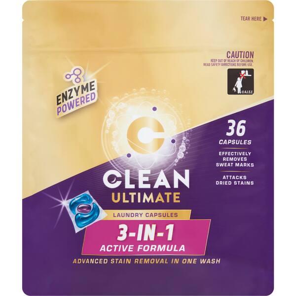 Clean Ultimate 3 In 1 Laundry Capsules 36 pack | bunch
