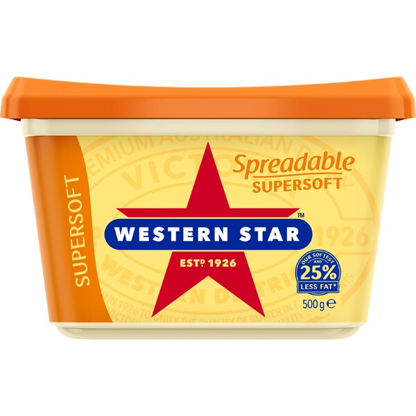 Western Star Spreadable Butter Blend Tub Supersoft 500g | Woolworths