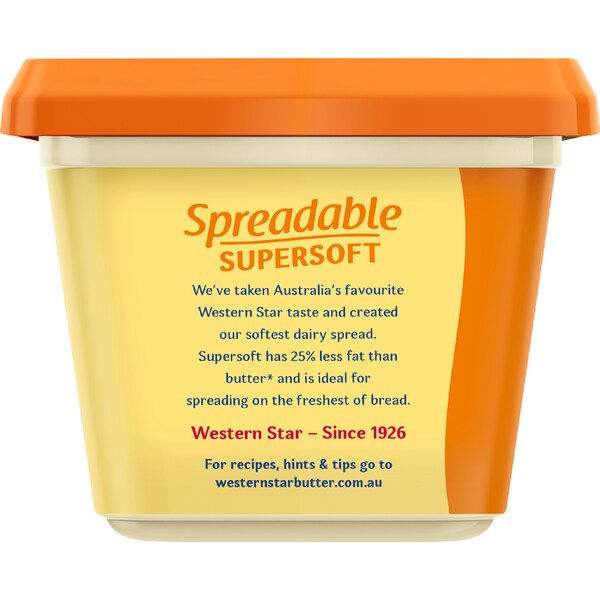 Western Star Spreadable Butter Blend Tub Supersoft 500g | Woolworths