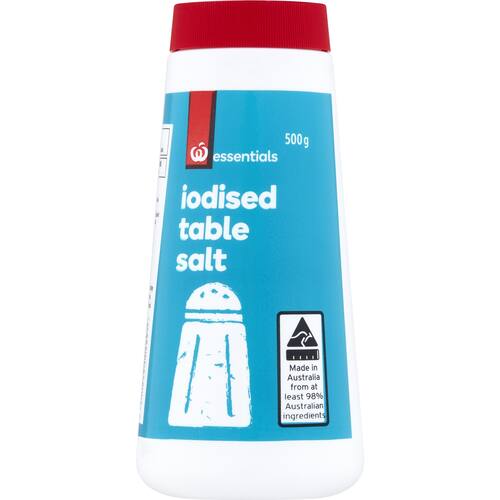 Essentials Iodised Table Salt Drum 500g | bunch