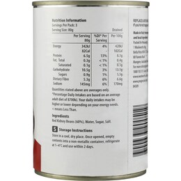 Homebrand Beans Red Kidney 400g | Woolworths