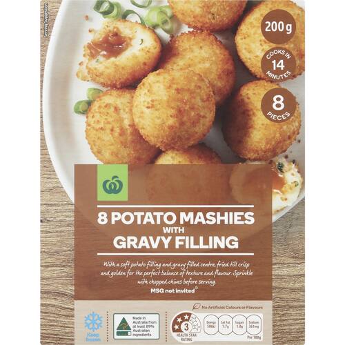 Woolworths Potato Mashie Filled With Gravy 200g | bunch